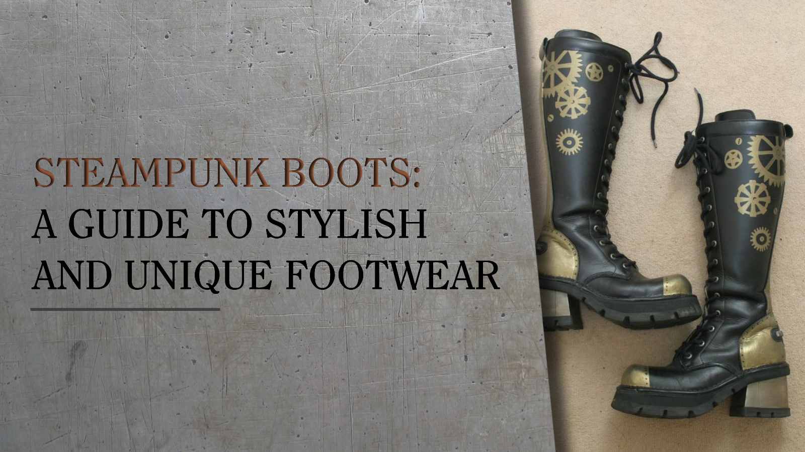 Steampunk Boots: A Guide to Stylish and Unique Footwear | My Steampunk ...