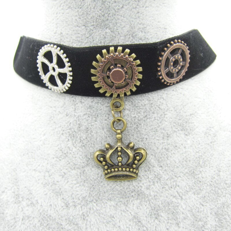 Steampunk crown chocker | My Steampunk Style – my-steampunk-style