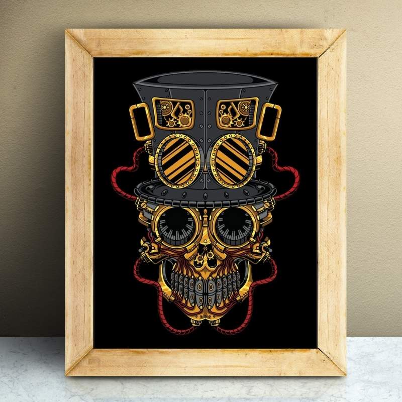 Steampunk skull wall art | My Steampunk Style – my-steampunk-style