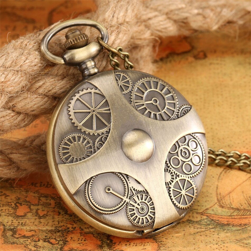 Steampunk pocket watch with gears | My Steampunk Style